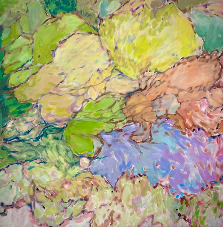 “Cuando miro y siento” Painting by Mercedes Elizalde Solis | Saatchi Art