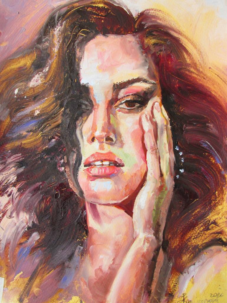 Portrait. Addicted Painting by Elvira Kantimerova | Saatchi Art