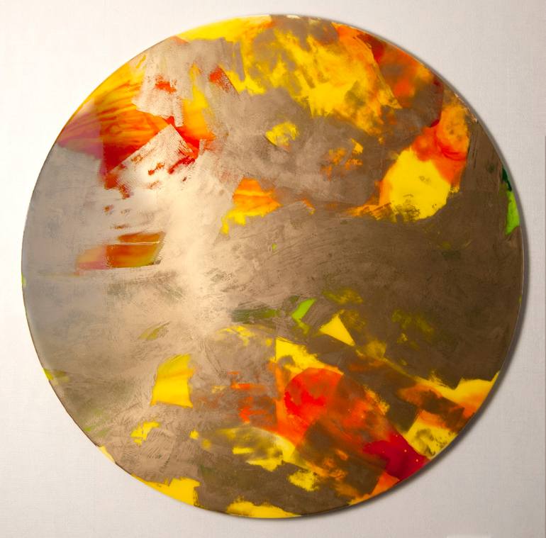Golden Sun Painting by Elena Boo | Saatchi Art