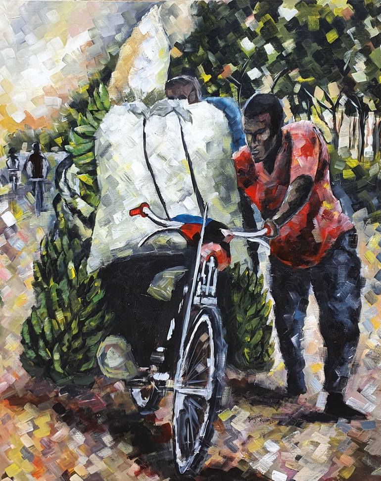WILL THE SUN EVER RISE 2 Painting by Bugingo Noah | Saatchi Art