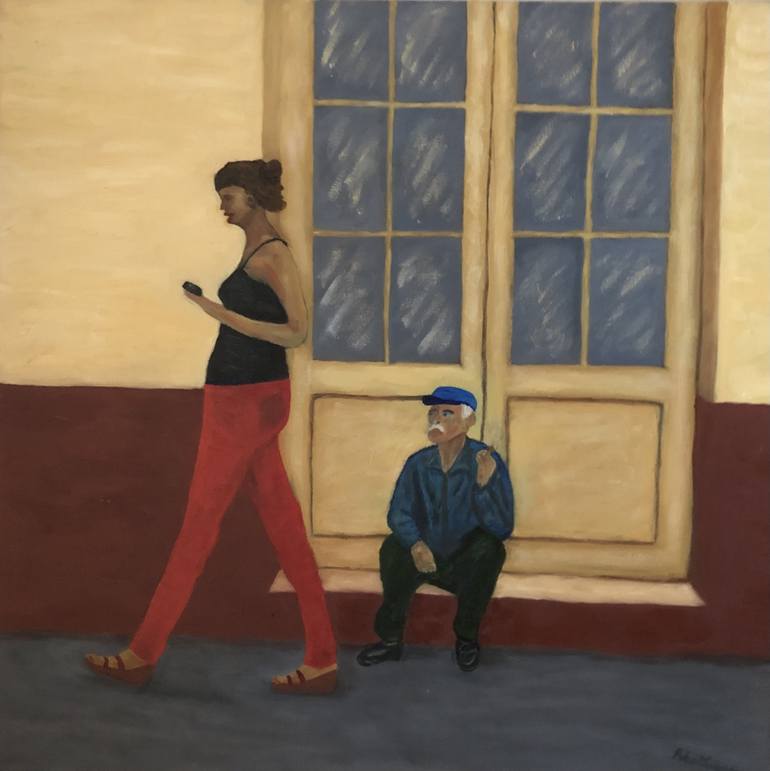 Just Looking! Painting by Robert Eisner | Saatchi Art