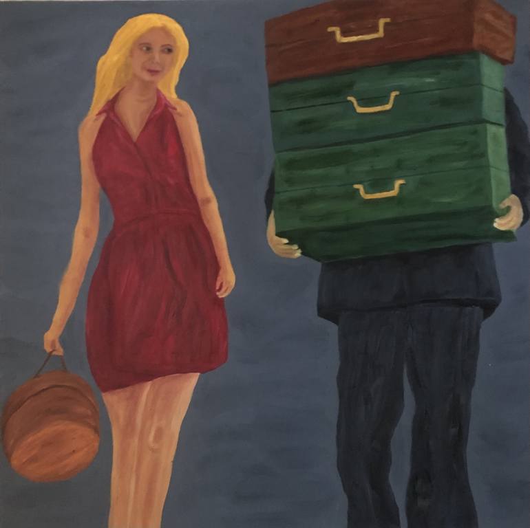 Travelling Light! Painting by Robert Eisner | Saatchi Art