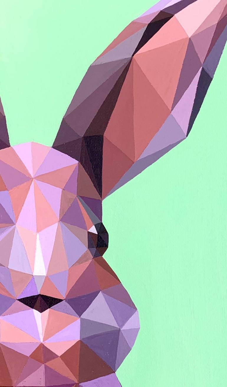 LUCKY RABBIT Painting by Maria Tuzhilkina | Saatchi Art