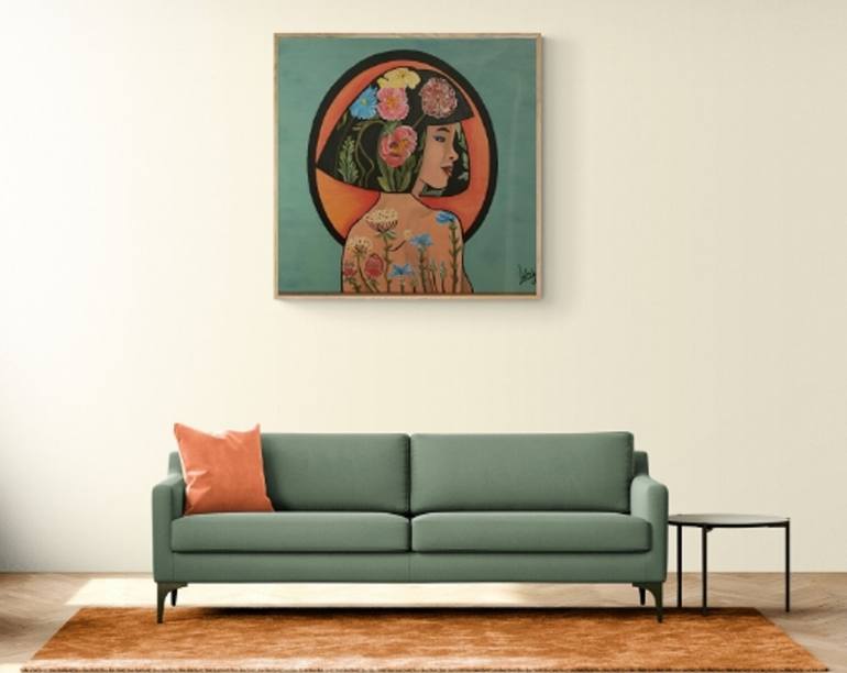 Mother Nature Painting by Latifa Hachem | Saatchi Art