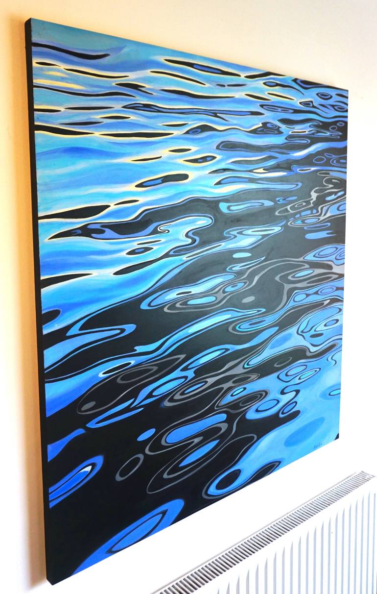 Pontoon Footbridge Fowey Harbour Painting by Alan Weston | Saatchi Art