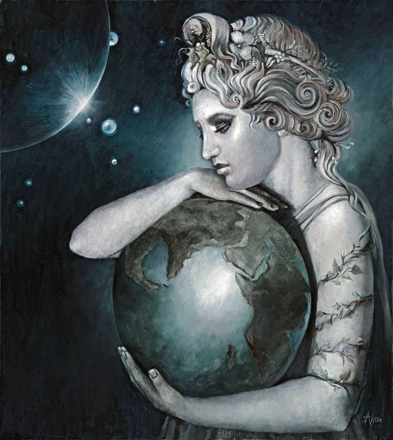 Gaia Mother Earth Painting By Geraldine Arata Saatchi Art Gaia Mother Earth Painting By Geraldine Arata Saatchi Art