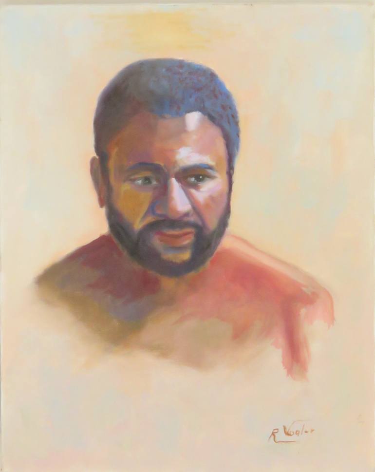 Black Man Painting by Brian Vogler | Saatchi Art