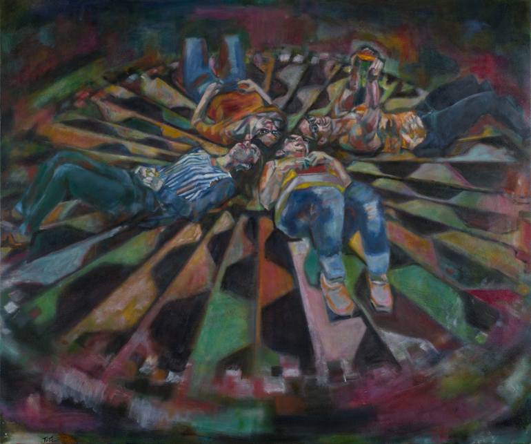 Imagine Painting by Daena Title | Saatchi Art