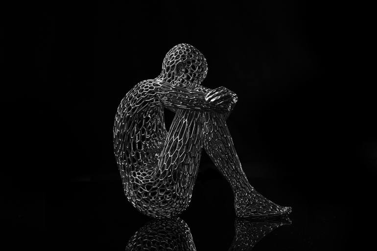 Highly Sensitive Person (Argento vivo) Sculpture by Giacomo Toth ...