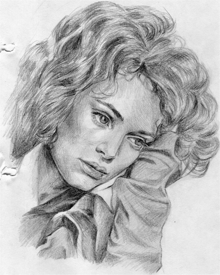 Winona Ryder Drawing by Tatjana Baturina | Saatchi Art