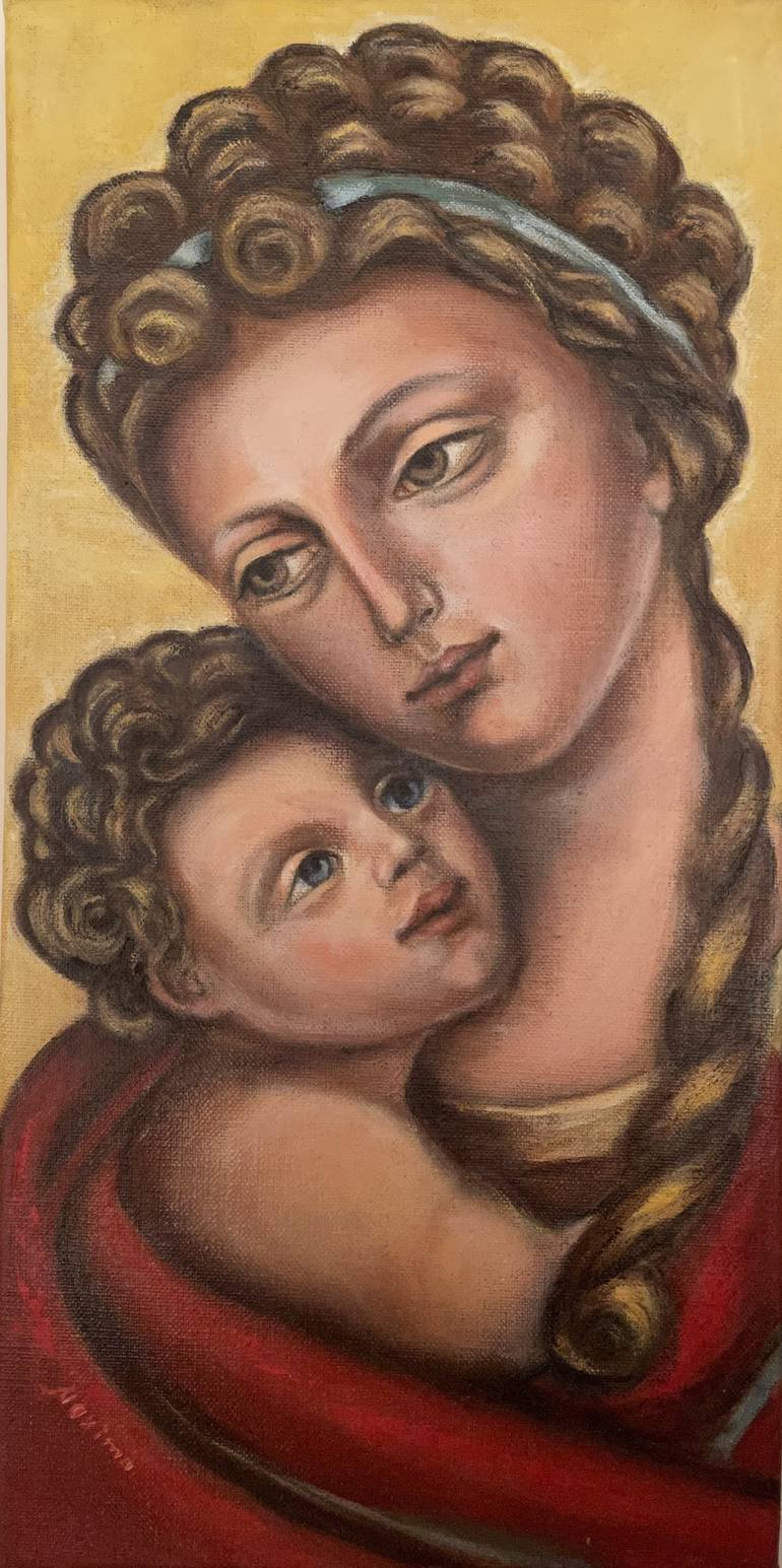 Madonna Painting by Tatiana Maksimova | Saatchi Art