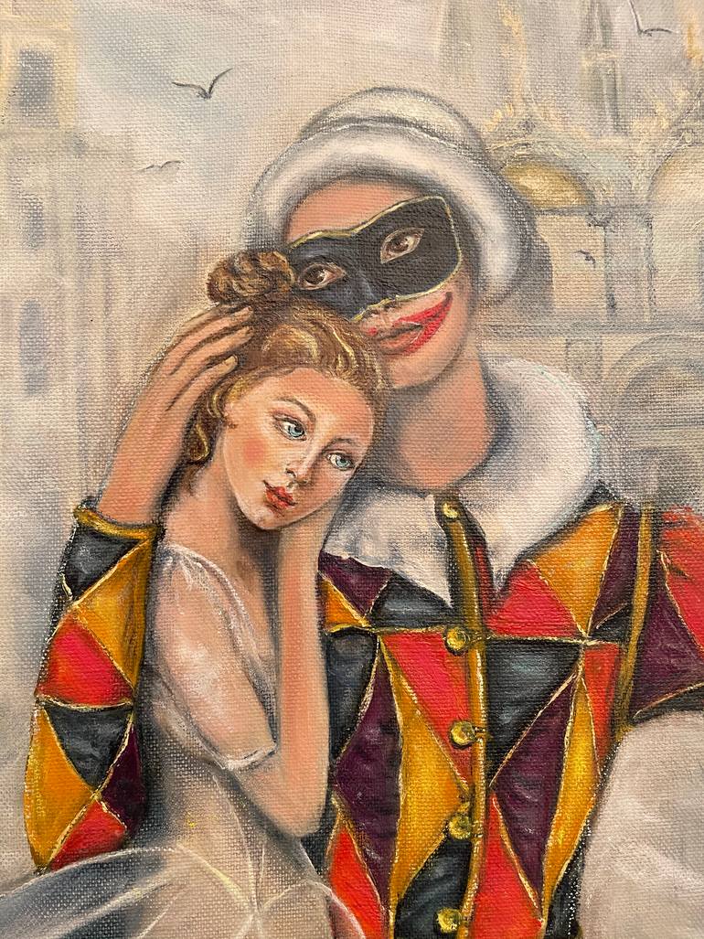 My Harlequin Painting by Tatiana Maksimova | Saatchi Art
