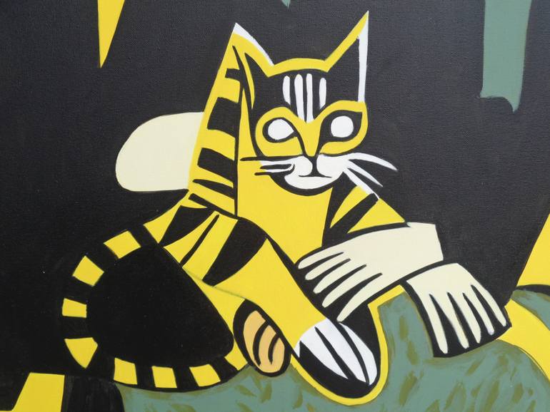 The cats Painting by Elena Popa | Saatchi Art