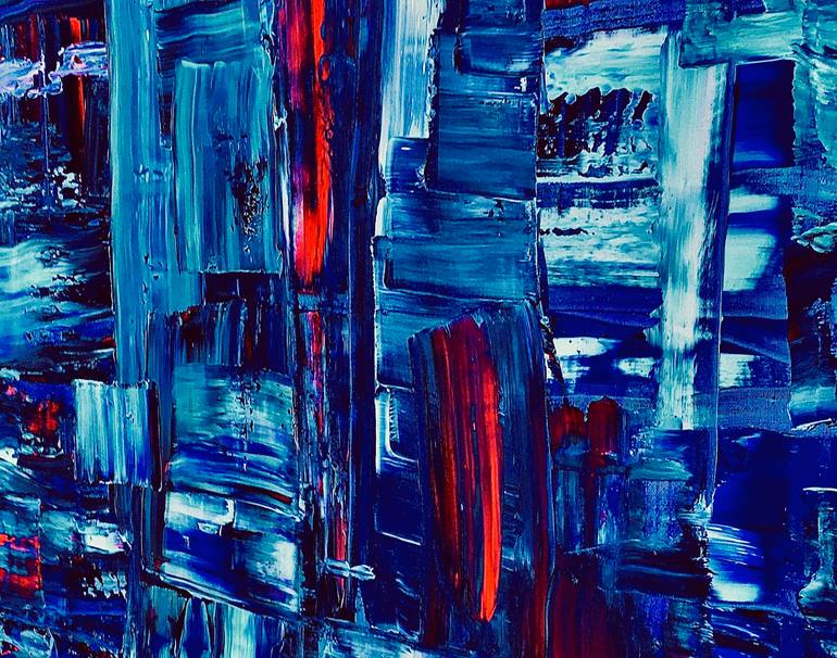 Scarlet billows Painting by JM Dickson | Saatchi Art