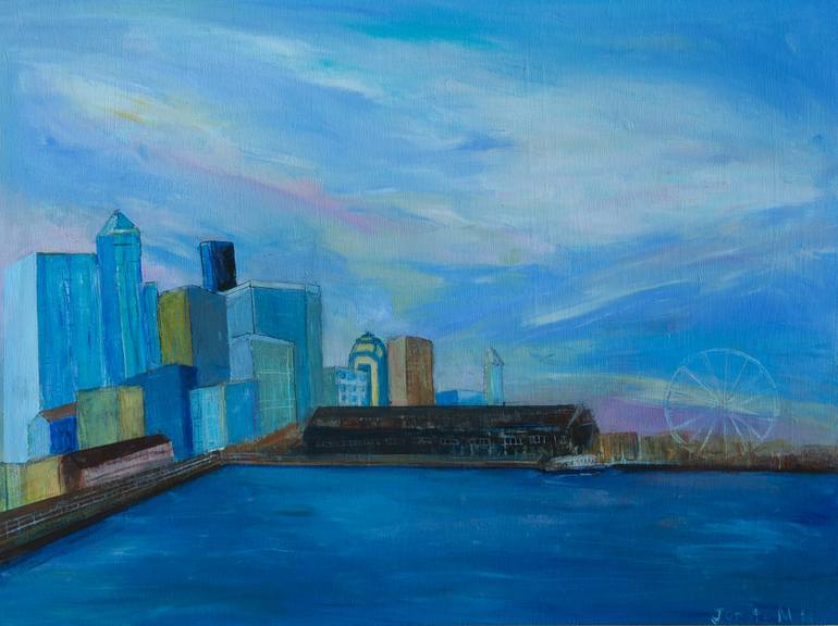 Ferris Wheel Painting by Jurate Harrison | Saatchi Art