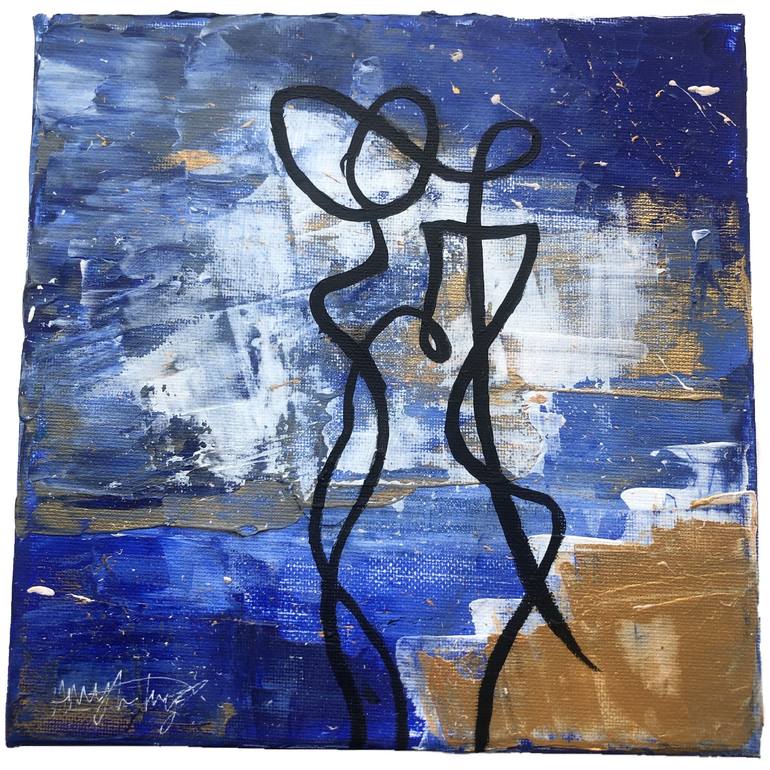 No.2 Walking the shores Painting by Amy Ings | Saatchi Art