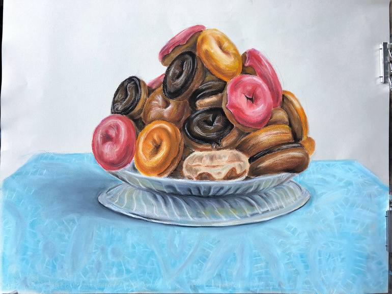 Donuts Drawing by Pengcheng Li | Saatchi Art