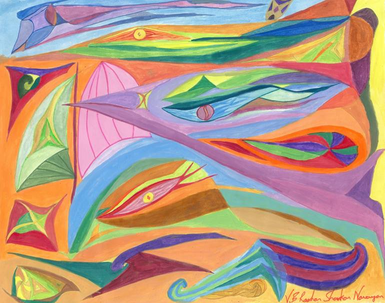 Third Eye - Time Shift Painting by B Aswin Roshan | Saatchi Art