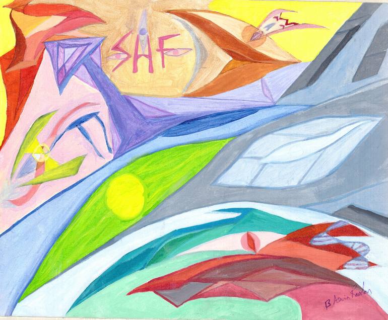 Sky Healing Frontiers Painting by B Aswin Roshan | Saatchi Art