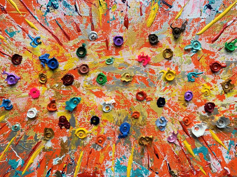 Orange Cheerios Painting by Lamart Paintings | Saatchi Art