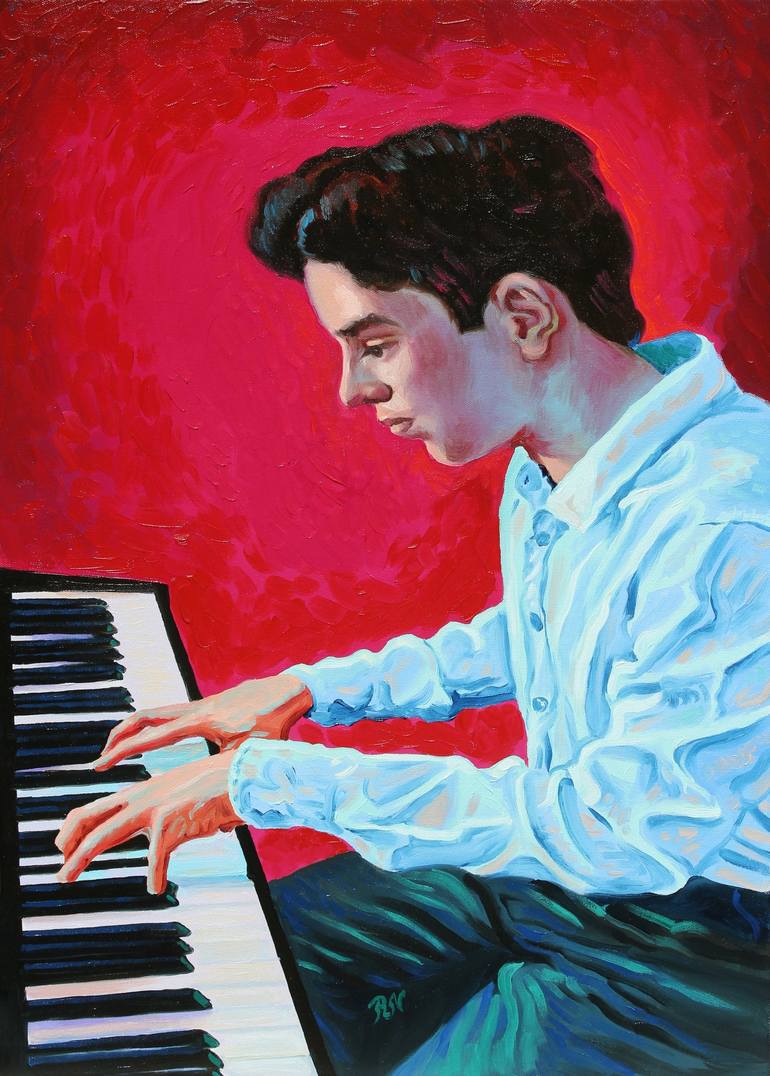 The Pianist Painting by Roberto Rivera | Saatchi Art