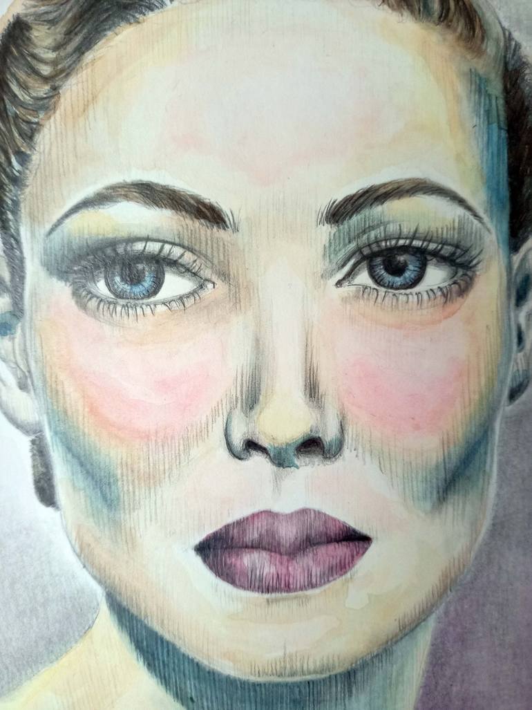 The look of the lady Drawing by Raquel Aguado | Saatchi Art
