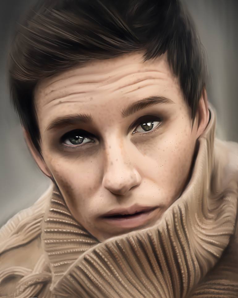 Eddie Redmayne portrait Painting by Ekaterina Monakhova | Saatchi Art
