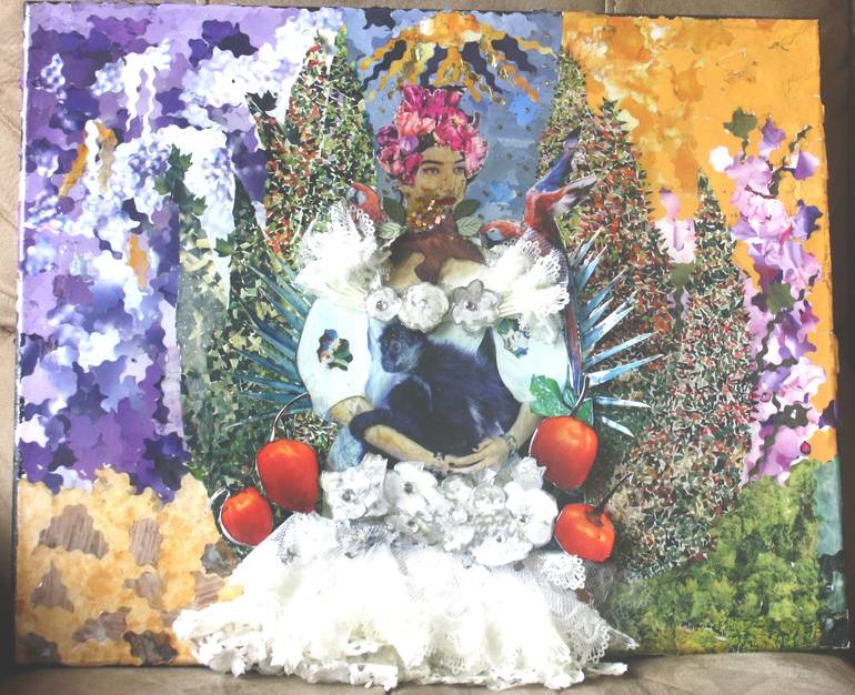 Frida Kahlo Collage by Ivonne Lannin | Saatchi Art