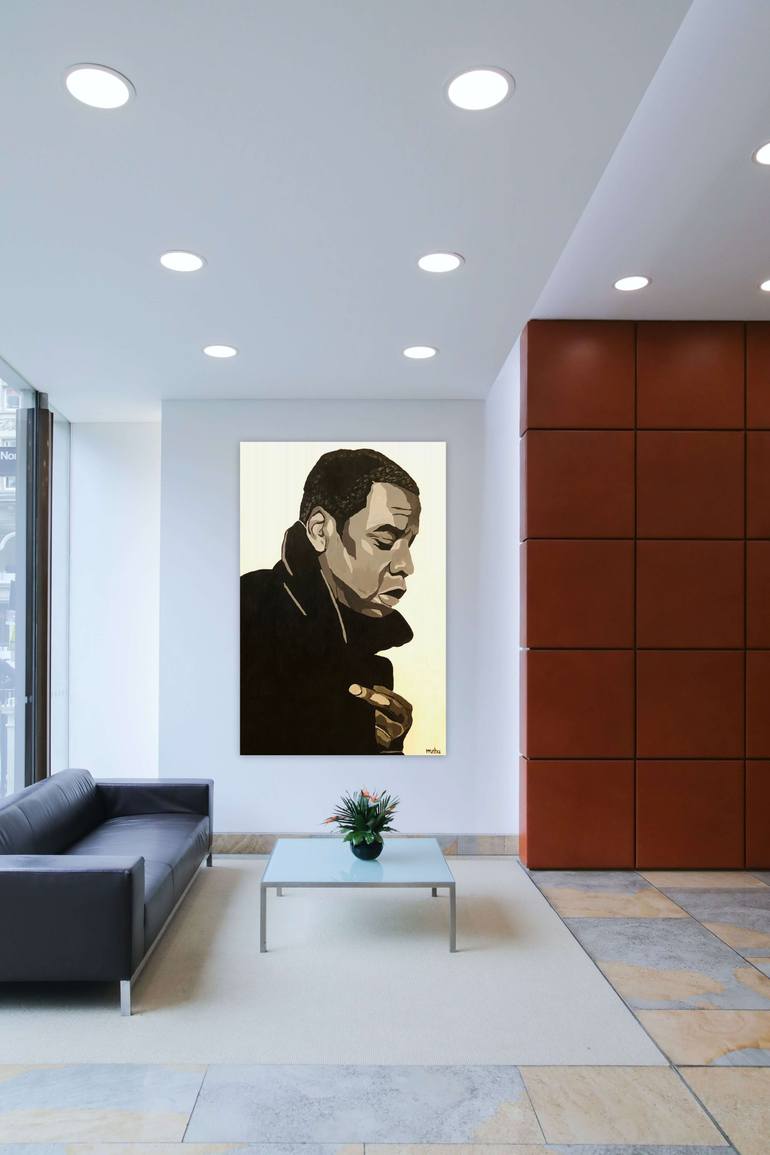 Jay Z, Acrylic painting, wooden premium panel, Ready to hang, Jayz, Jay ...