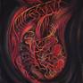 PULSATION OF HEART Drawing by Max Lineflow | Saatchi Art