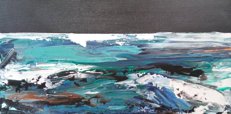 Night sea Painting by Maria Gomon | Saatchi Art