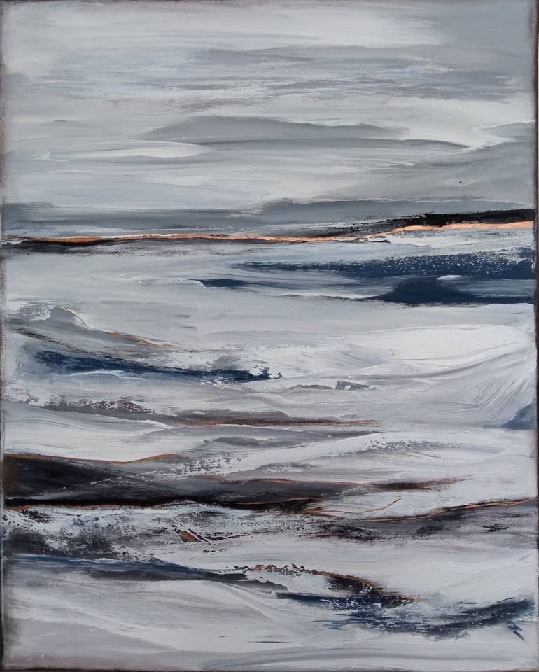 White sea Painting by Maria Gomon | Saatchi Art