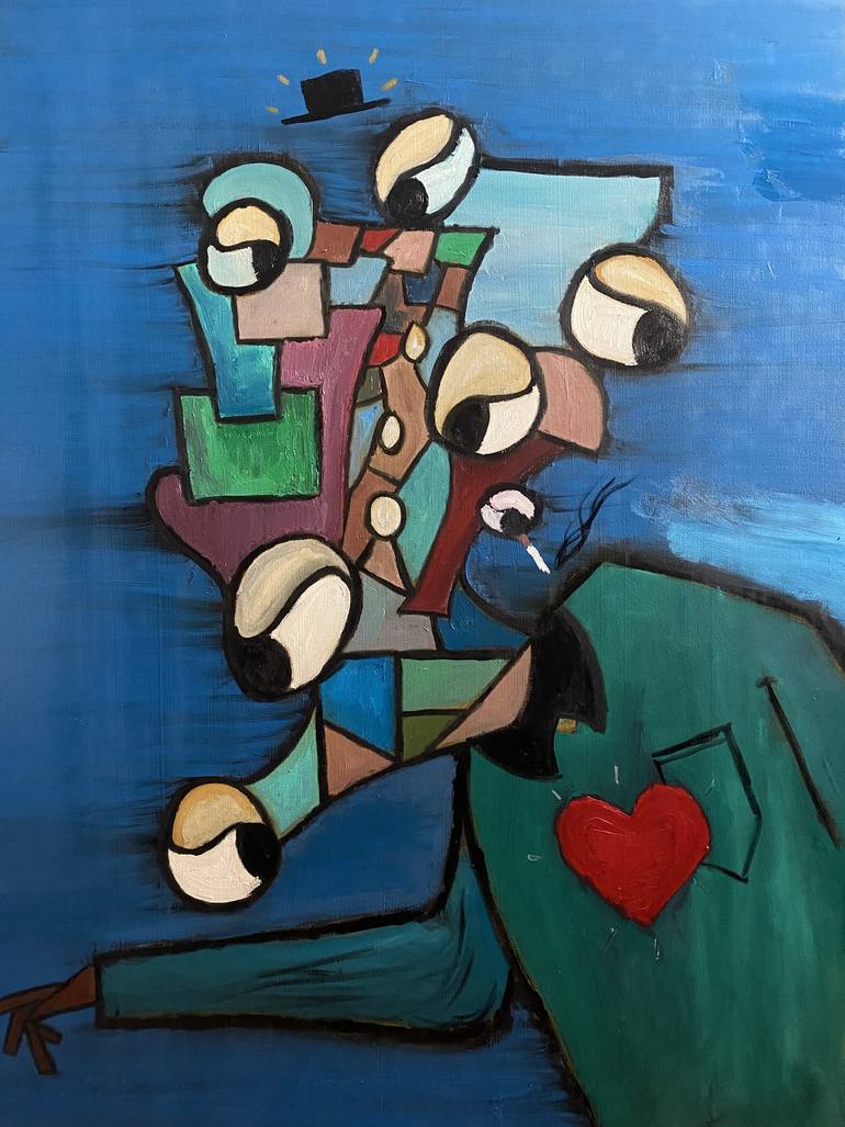 seveneye Painting by Wesley Pierre | Saatchi Art