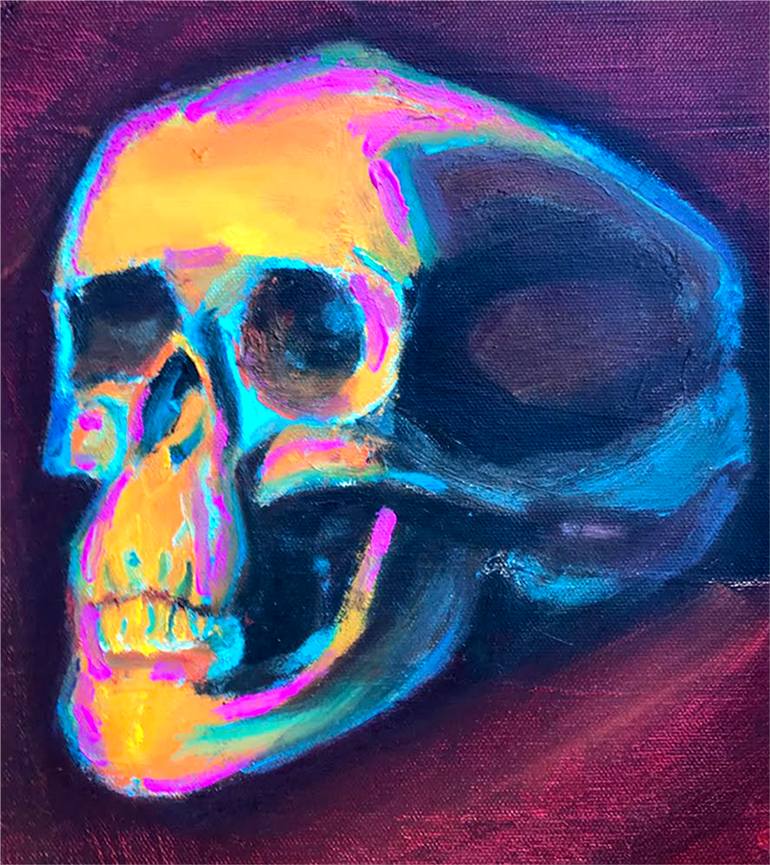 Skull No. 2 Painting by Sam Reichman | Saatchi Art