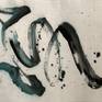 Ocean / Sea Calligraphy Drawing by Ling Pitts | Saatchi Art