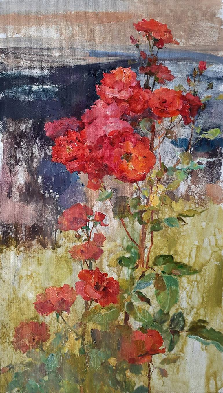 Roses Painting by Anna Ivanova | Saatchi Art