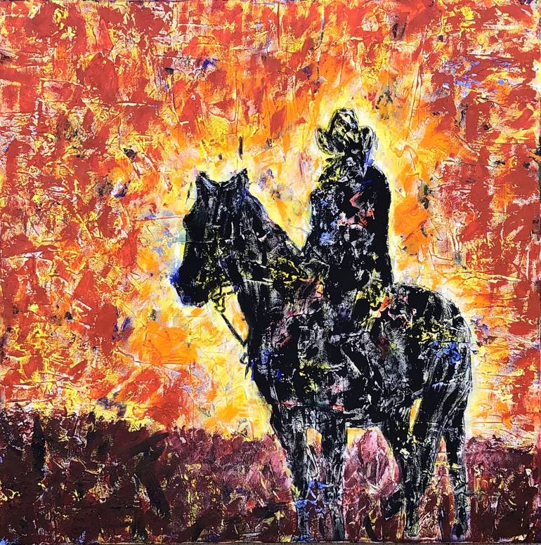 Man at Peace Painting by Granny C Abstracts | Saatchi Art