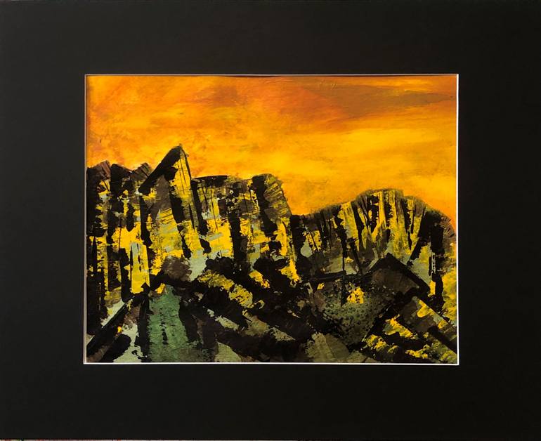 Mystery of The Superstitions 1-4 Painting by Granny C Abstracts ...