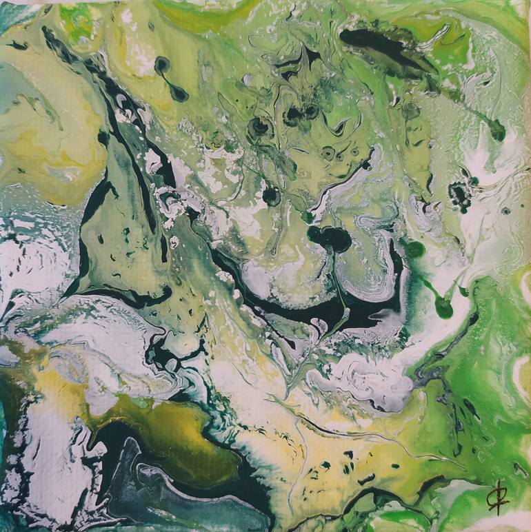 Light Green Painting by Marica Winter | Saatchi Art