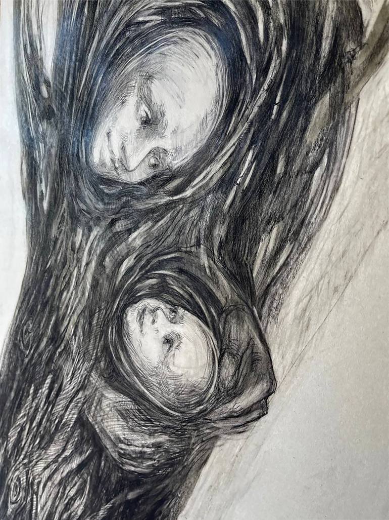 Genus fragment Drawing by Mariia Emelianenkova | Saatchi Art