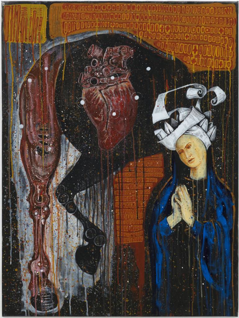 Our Lady of Guadelupe IV Painting by Simon Coates | Saatchi Art