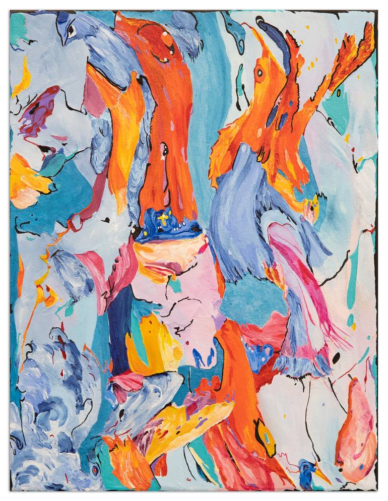 Cavorting Painting by Eva Hunter | Saatchi Art
