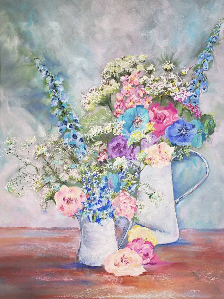 Meadow Fresh Painting by Eva Hunter | Saatchi Art