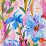 Blooms In Blue Painting by Eva Hunter | Saatchi Art