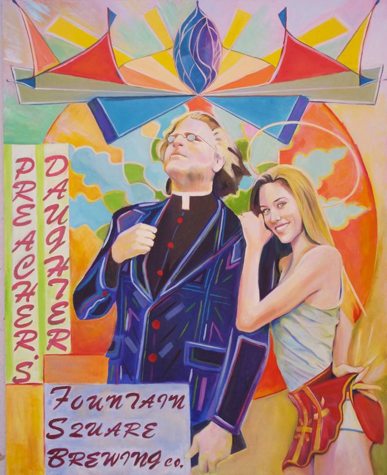 Preacher's Daughter Painting by Bryan Moore | Saatchi Art