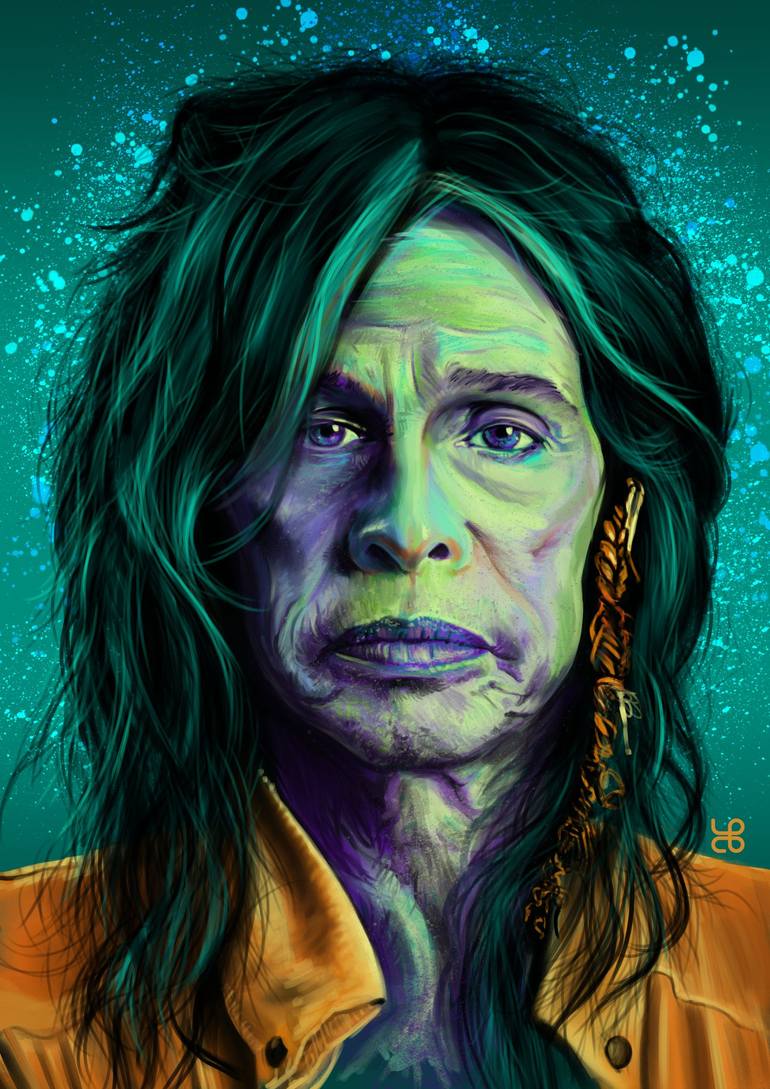 STEVEN TYLER Painting by Loco Art | Saatchi Art