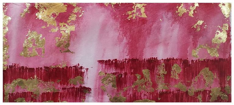 Waterfall in haven Painting by Aman Kumar | Saatchi Art