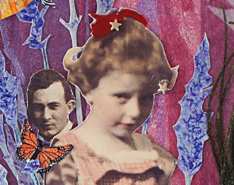 The Little Girl Wore Red Shoes Collage by Stanza Widen | Saatchi Art