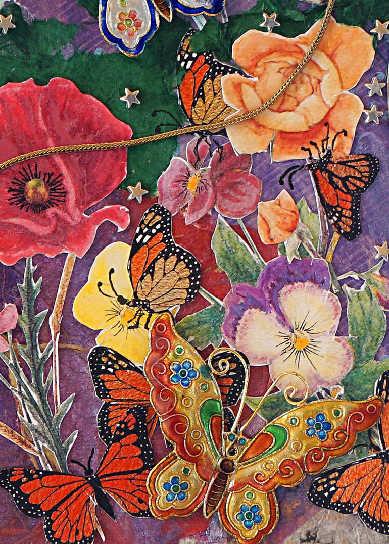 The Little Girl Wore Red Shoes Collage by Stanza Widen | Saatchi Art