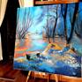 Complementary colours landscape Painting by Stan Florin | Saatchi Art
